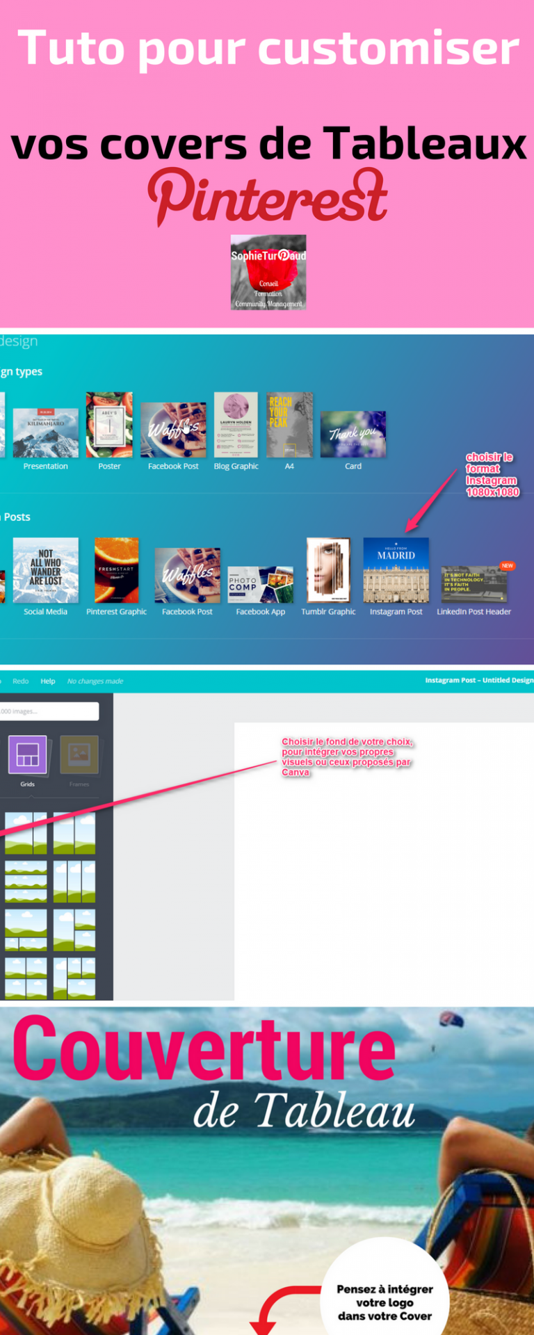Tuto Pinterest : Comment personnaliser les covers de vos tableaux avec ...